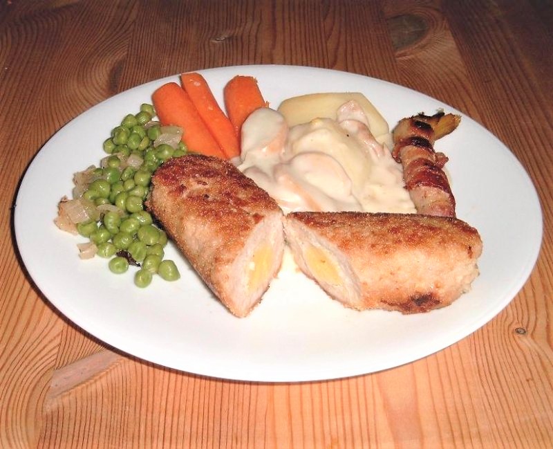 Farserede porre med champignonsovs - Opskrift på Farserede porre med ...